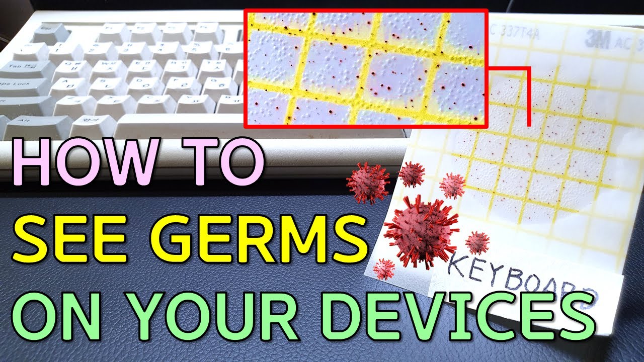 How to See Germs on Your Devices : Keyboard & Mouse [SUB] - YouTube