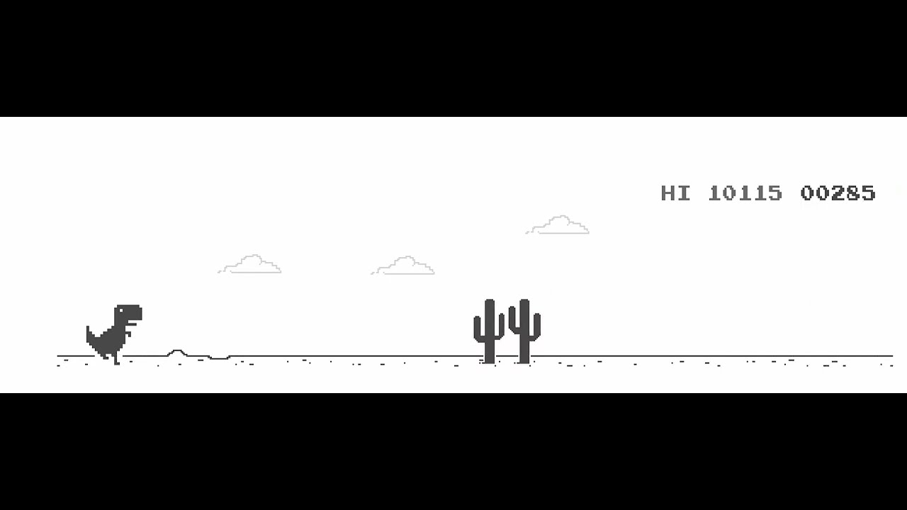 t rex game - YouTube