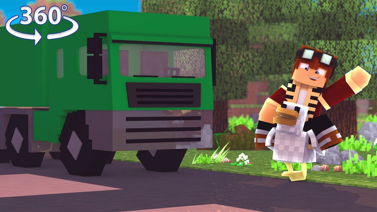 360° Crossy Road in MINECRAFT! - YouTube
