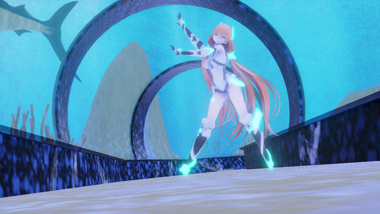 [MMD]Angela Balzac アンジェラ・バルザック Deep Blue Town - YouTube