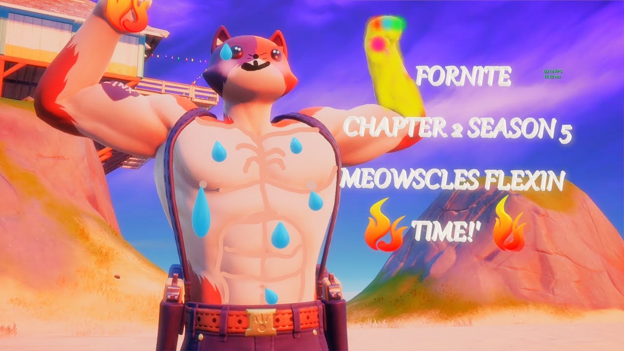 FORTNITE | CHAPTER 2 | SEASON 5 | MEOWSCLES FLEXS HIS PECS & MUSCLES IN ...