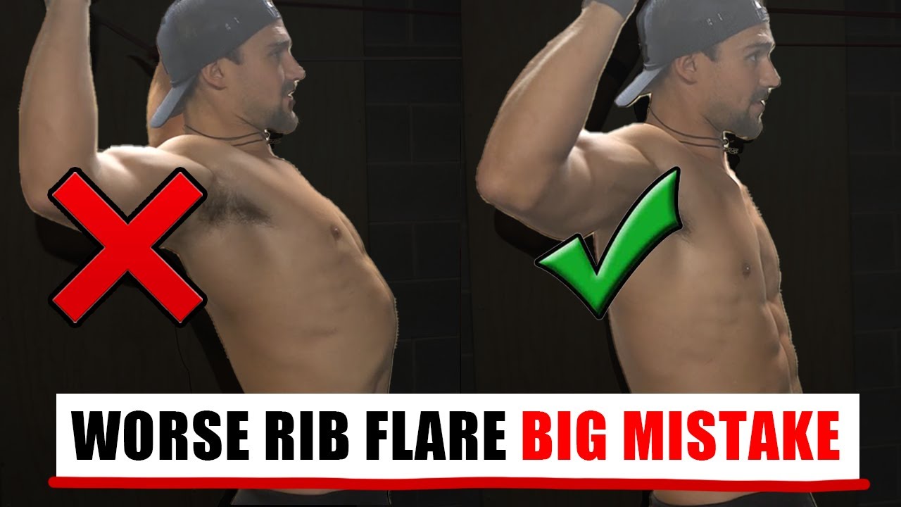 This makes your Rib Flare WORSE...(SIMPLE FIX) - YouTube