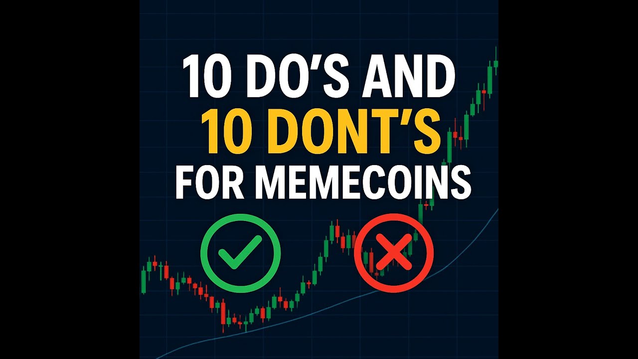 10 do's and 10 dont's with memecoins - YouTube