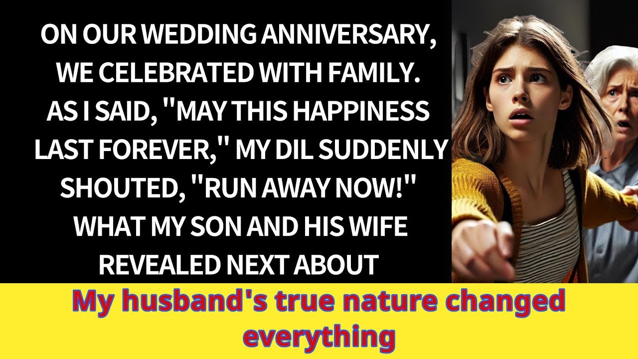 We celebrated our wedding anniversary with our family, and I said, "I ...