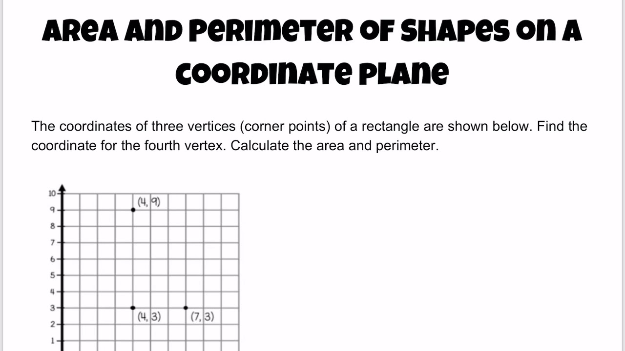 Area and Perimeter of Shapes on a Coordinate Plane - YouTube