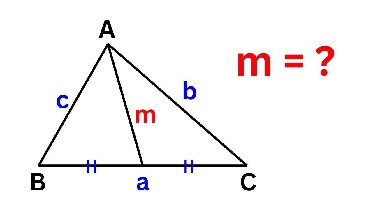 Derivation How To Find The Length Of A Median Of A Triangle YouTube derivation-how-to-find-the-length-of-a-median-of-a-triangle-youtube