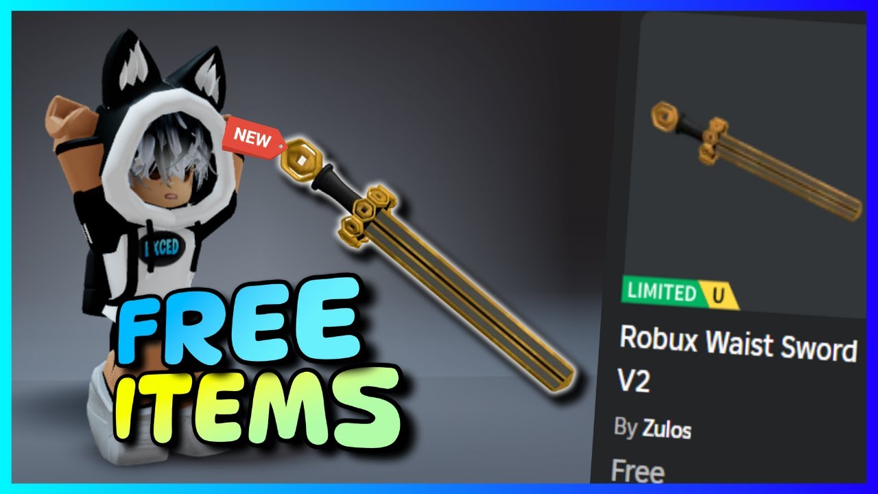 New FREE LIMITED UGC items 🔥😱, How to get FREE UGC LIMITED ITEMS Robux ...