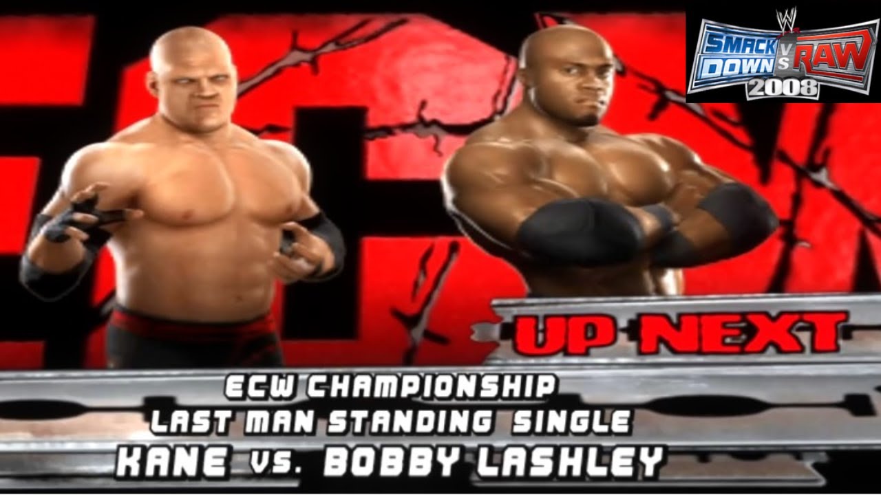 SVR 2008 | Kane vs Bobby Lashley | ECW Championship Match | WWE ...