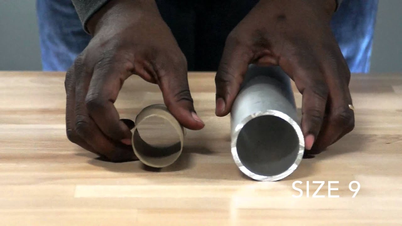 Pipe Size Guide - Compared to Household Objects - YouTube