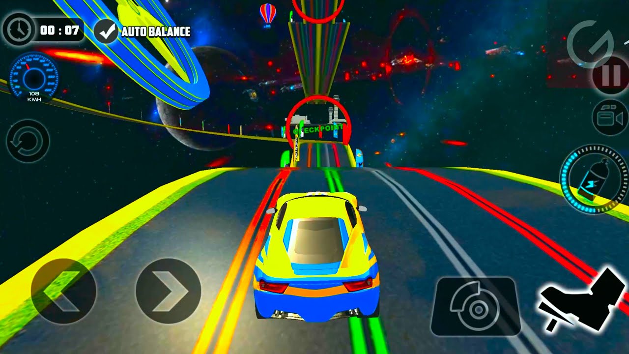 Impossible GT Car Racing Stunts - Space Stunt - Mobile Gameplay ...