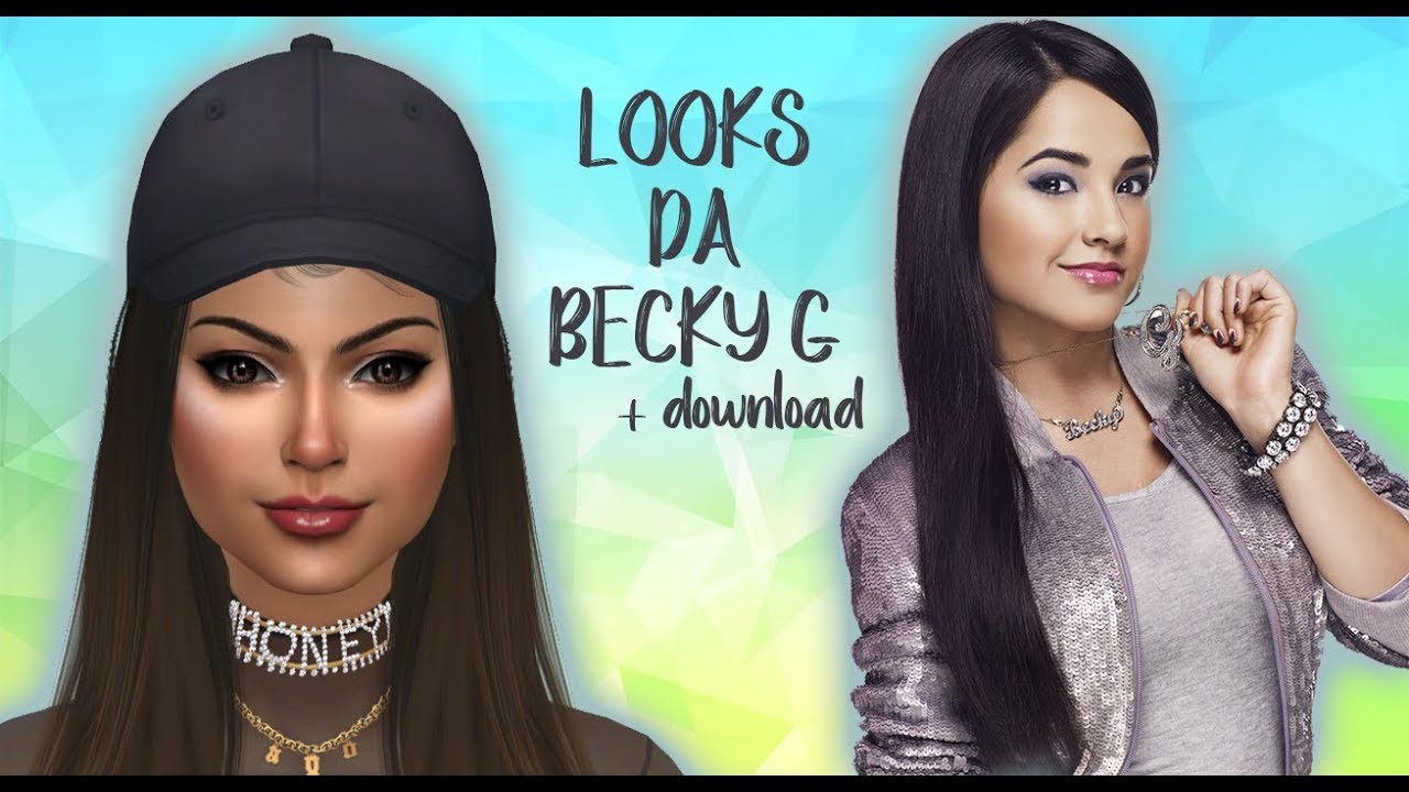 Criei a Becky G no The Sims 4 + Download - YouTube