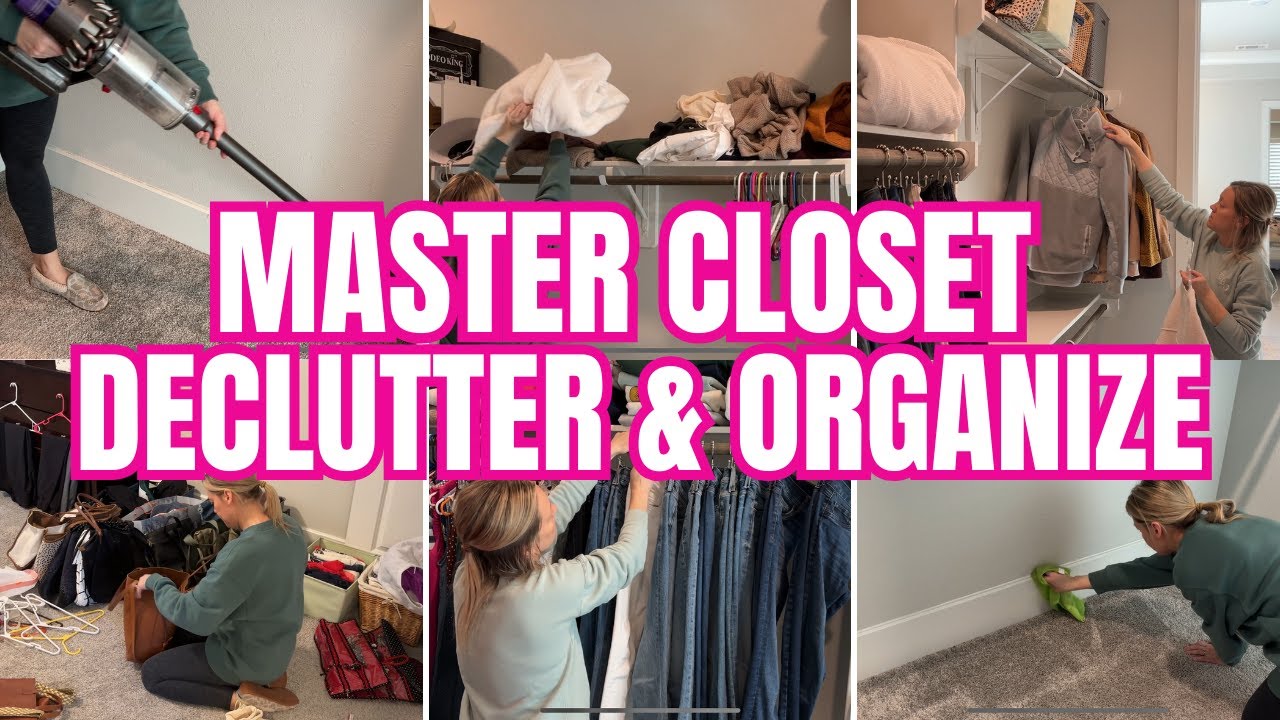EXTREME MASTER CLOSET CLEAN, DECLUTTER AND ORGANIZE // DECLUTTERING SERIES PART 4 // EXTREME ...