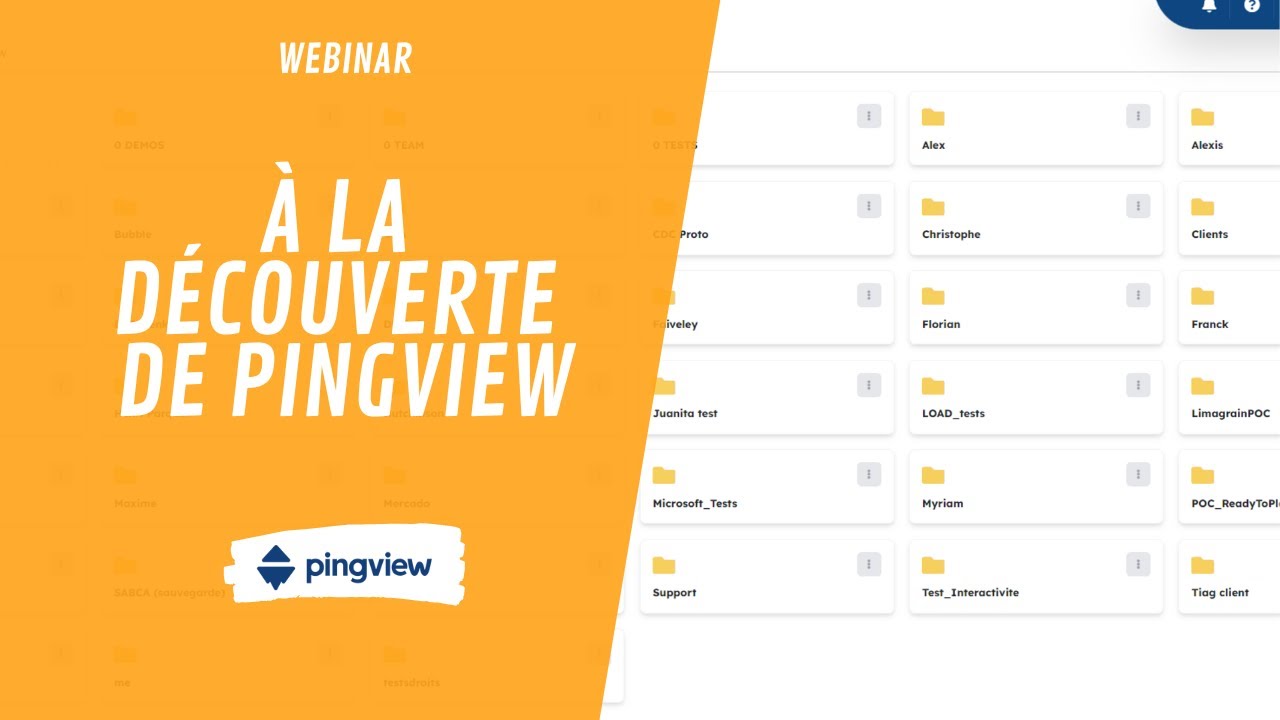 Webinar Pingview | Découvrez la nouvelle interface - YouTube
