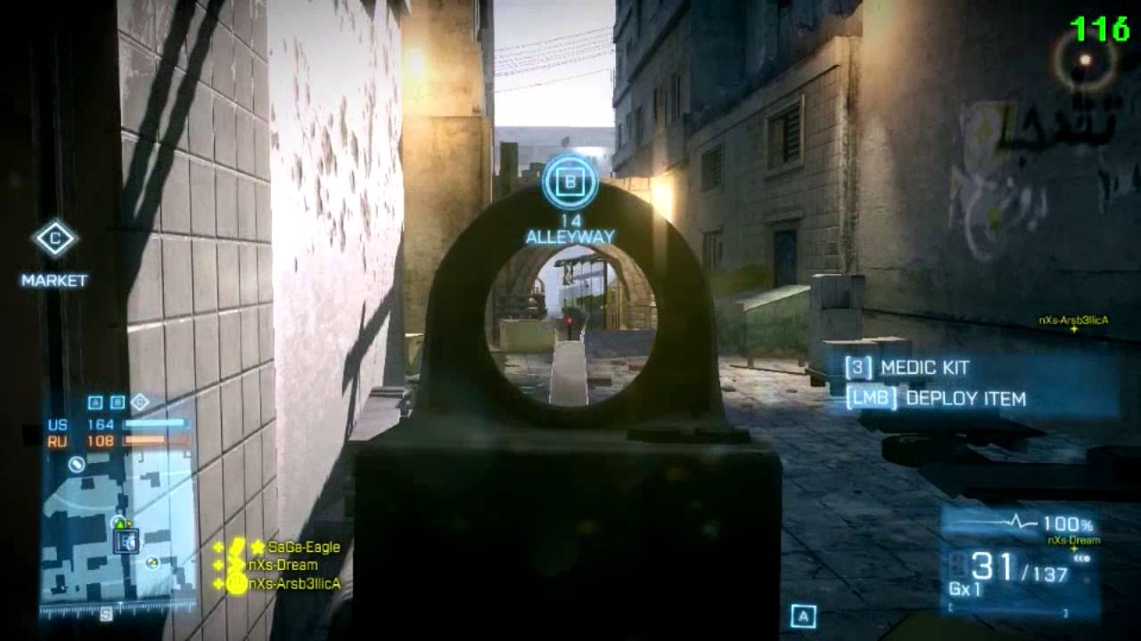 Eagle + Nexus.BF3 vs rivaL Gaming | 5v5 Conquest on Grand Bazaar Rd2 ...