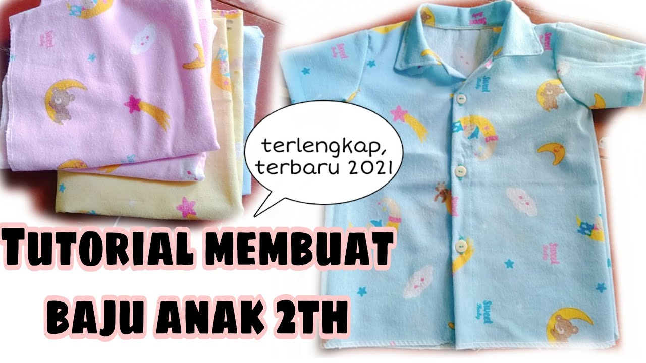 Membuat Baju anak untuk Pemula |part 2 (Terakhir)| pola baju anak ...
