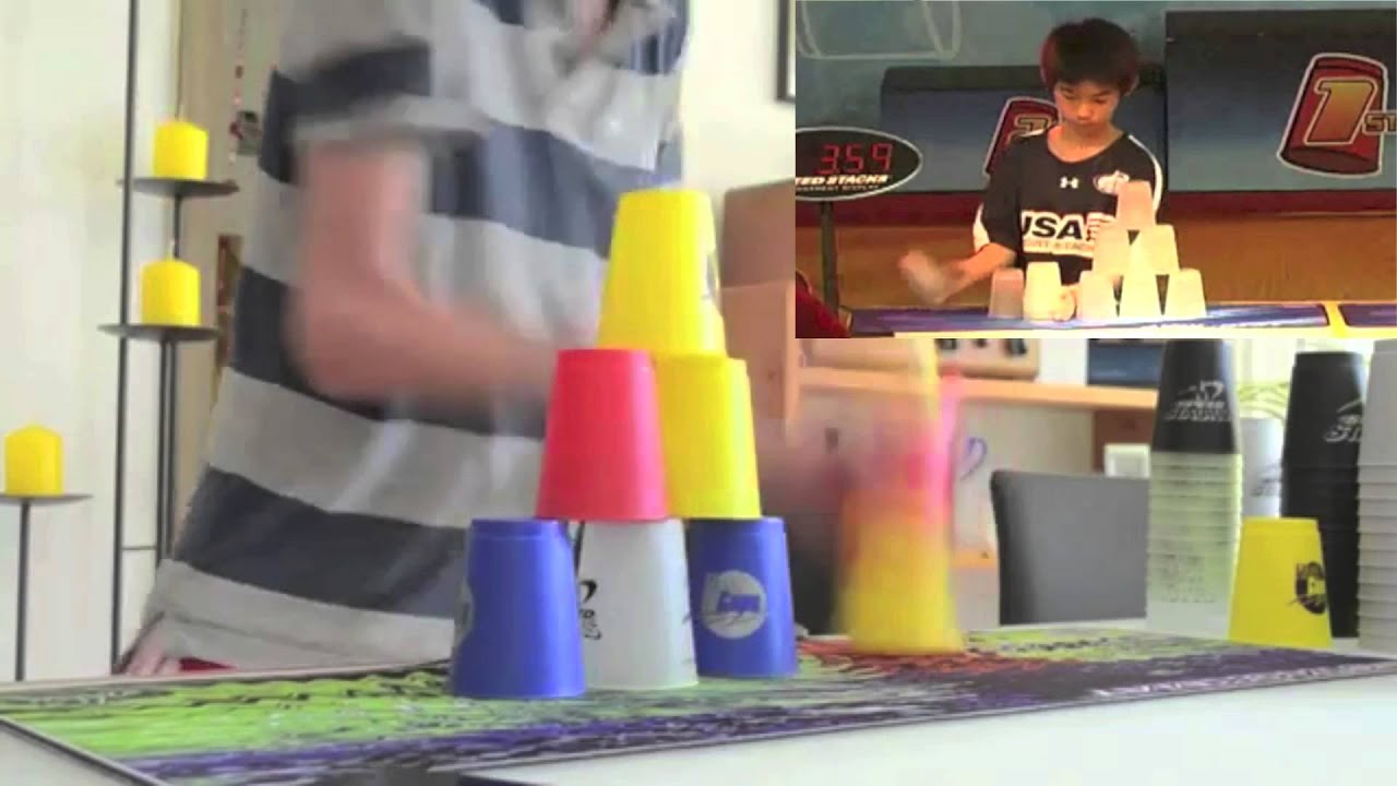 Sport Stacking 6.21 Synchro - YouTube