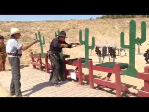 "RC Shot" competing in 2017 Cowboy Action Shooting World Titles - YouTube