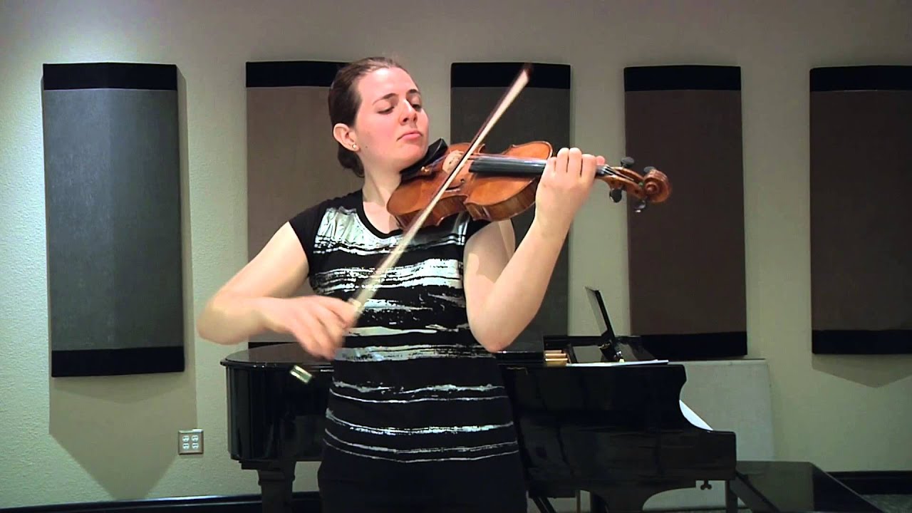 Hannah Tarley performs J. S. Bach's Violin Sonata no 1 - Adagio - YouTube