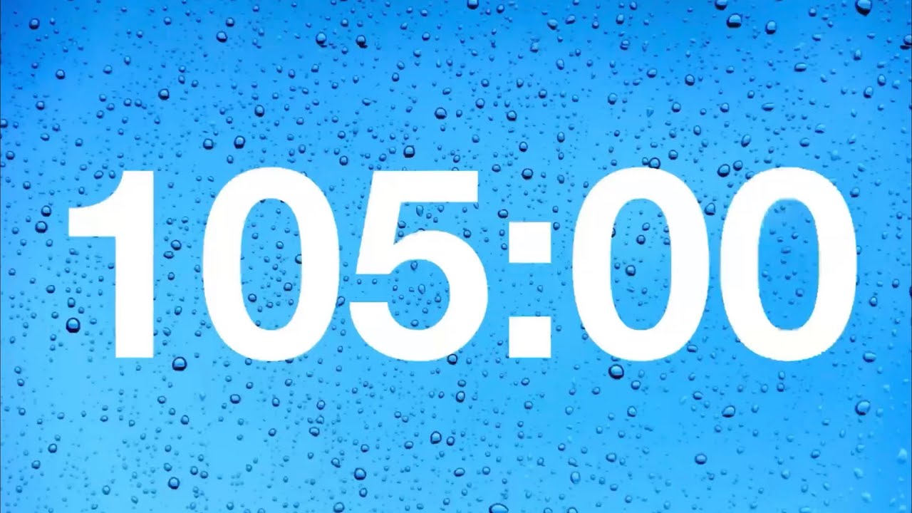 timer - 105 minute countdown with rain sounds - YouTube