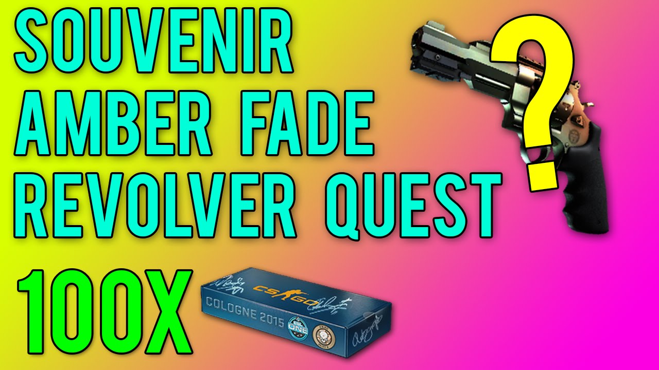 CS GO - Souvenir R8 Revolver Amber Fade Quest! (100 Souvenir Dust II ...