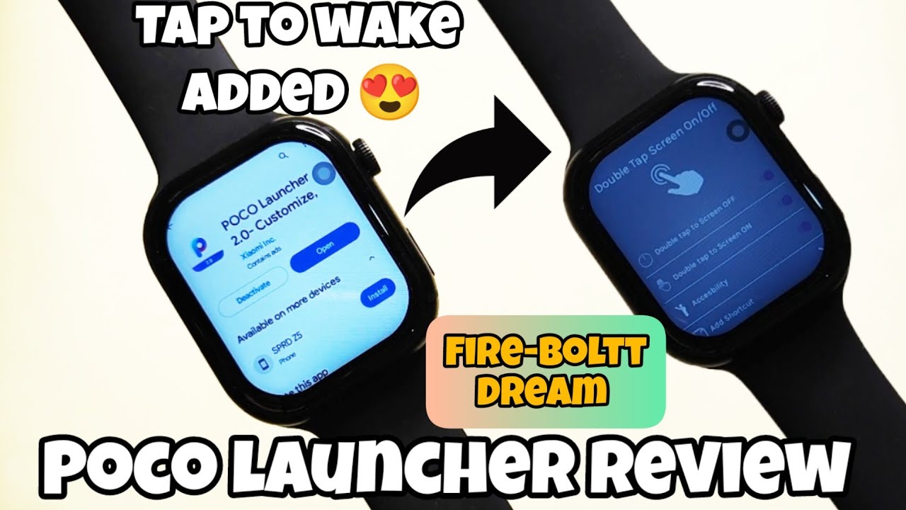 Fire-boltt Dream Smartwatch 🔥 Double tap to wake gesture 🙌 | Poco ...