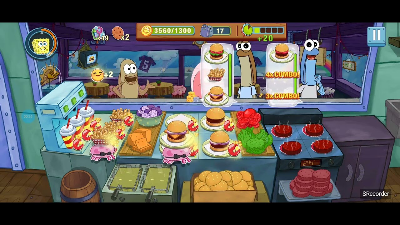 SpongeBob: Krusty Cook-Off - Krusty Krab (Final Level 50/50) - YouTube