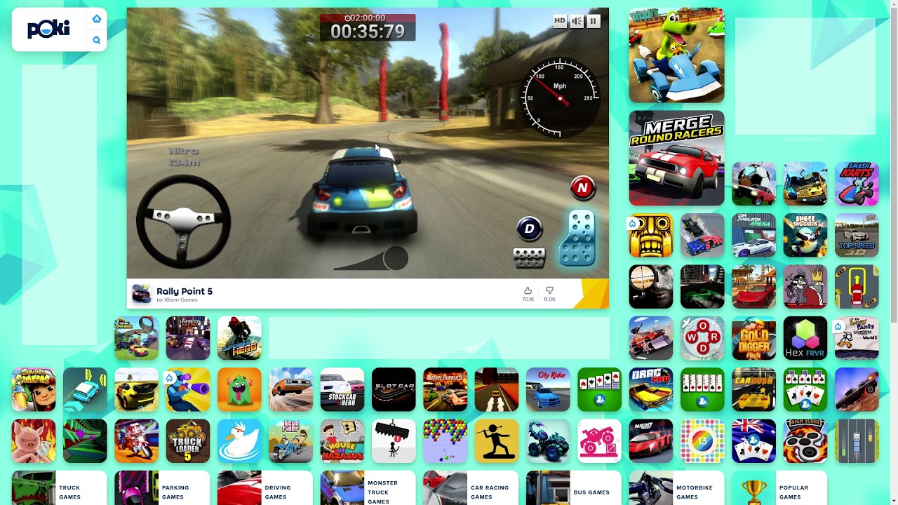 Browser Car Racing Game FAST HD Graphics - YouTube