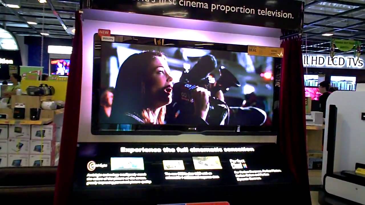 Philips 21:9 Cinema TV Ultra Wide 56" LCD at Singapore MegaCourts Store ...