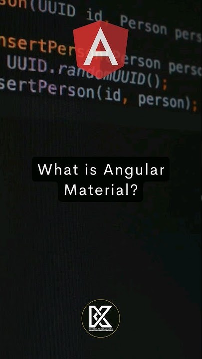 What is angular material? #angular #programming #facts - YouTube