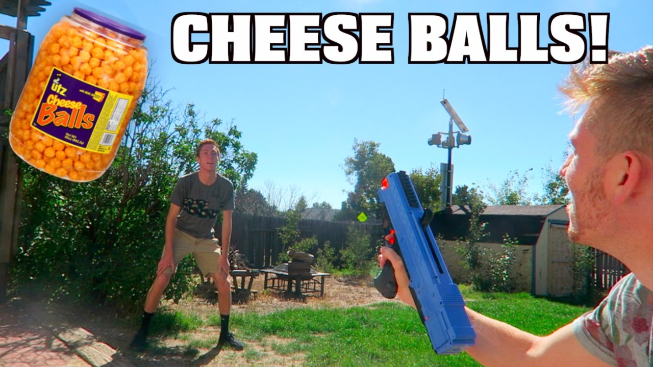 SHOOTING CHEESE BALLS! - YouTube