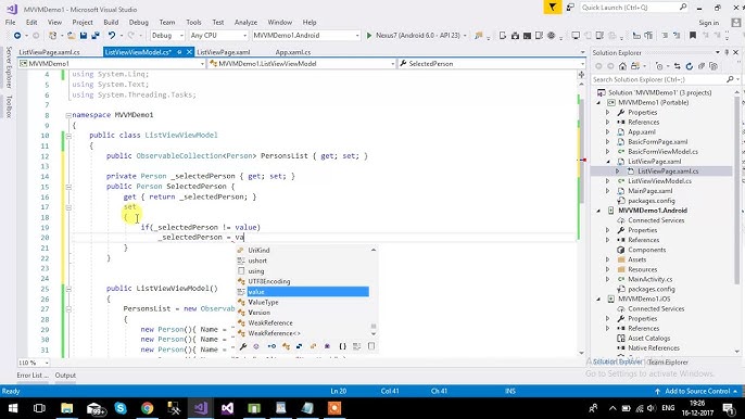 Xamarin Forms Picker In Mvvm Youtube ListView In Xamarin Forms