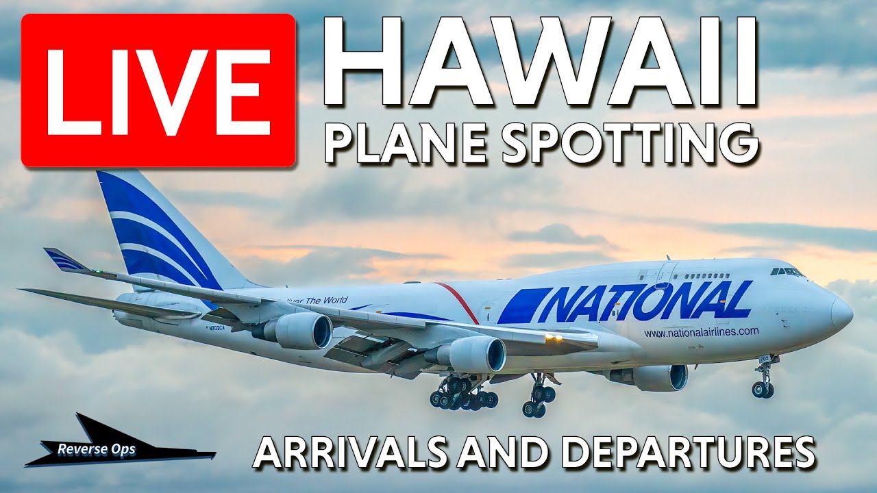 LIVE🔴Morning Rush with Two A380 Flying Honu - Plane Spotting in ...