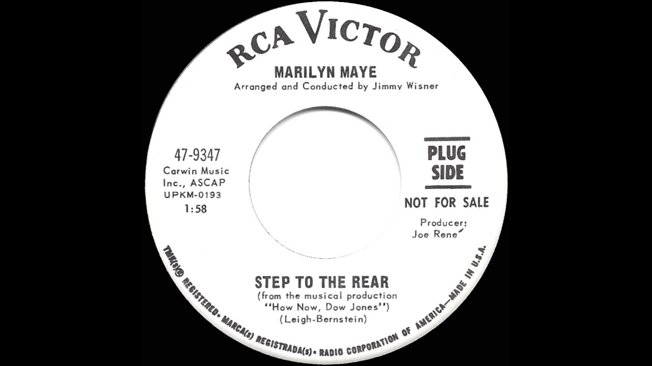 1967 Marilyn Maye - Step To The Rear - YouTube
