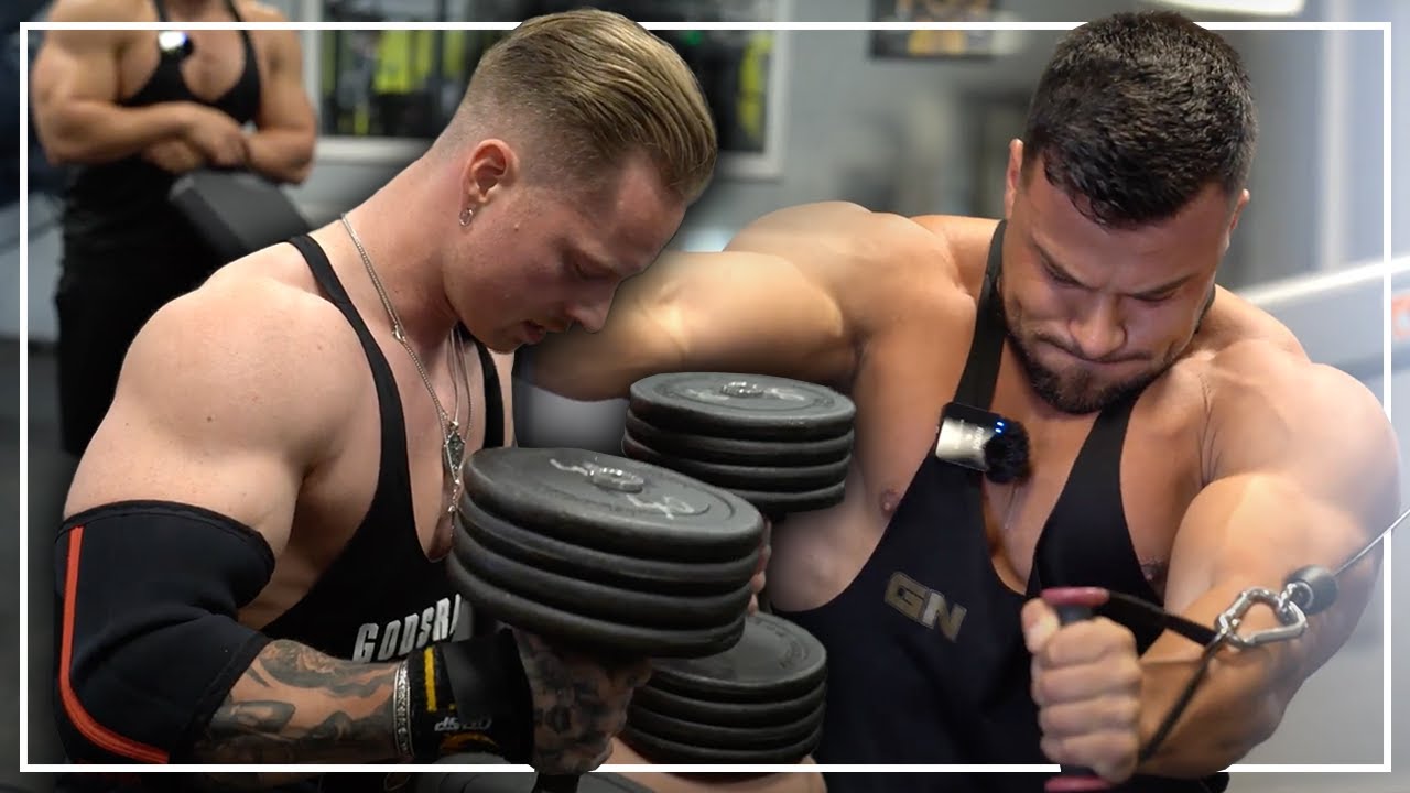 BRUST BALLERN im Oldschool Gym | Hischamoo, Prometheus & Coach of Wolves | 1/2 - YouTube