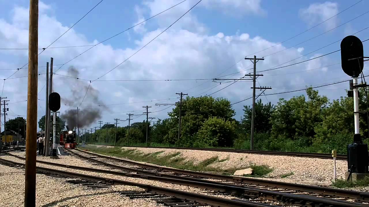 The Leviathan CPR #63 steam loco at IRM Union, IL - YouTube