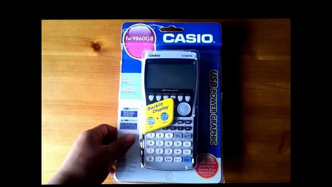 Casio fx 9860 GII Calculator - Unboxing - YouTube