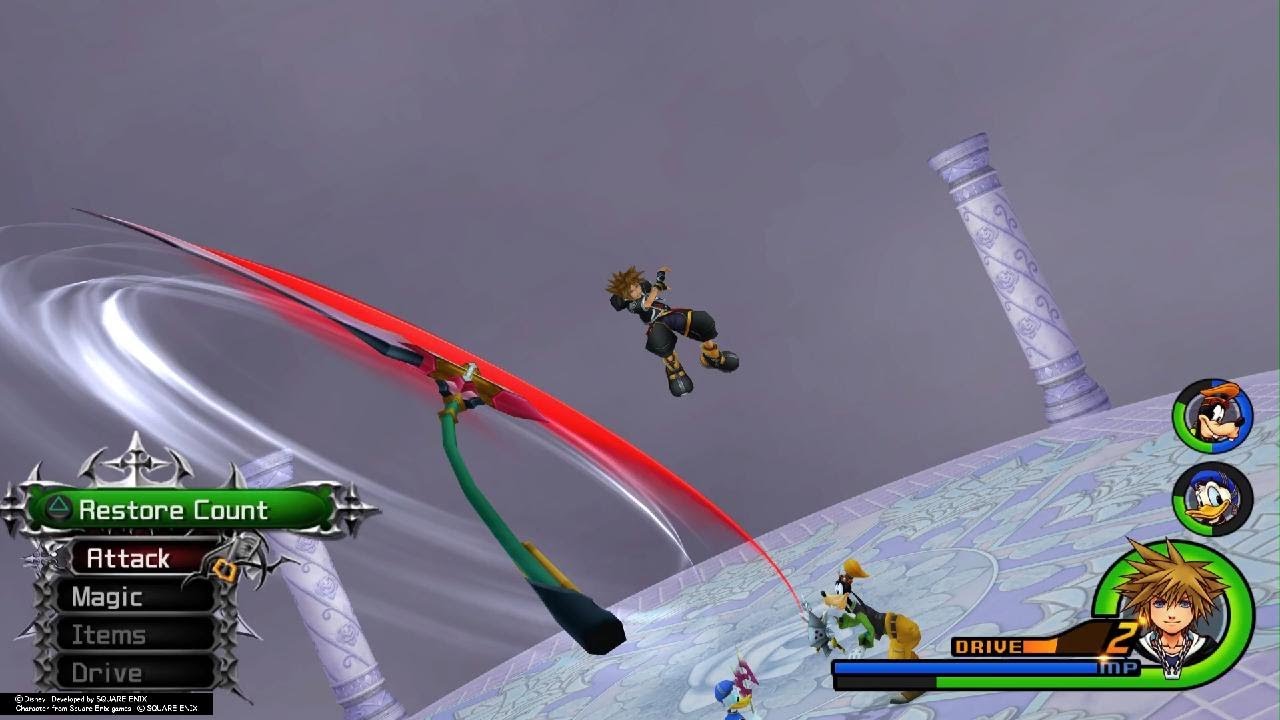 KINGDOM HEARTS 2.5 Marluxia Boss Fight - YouTube