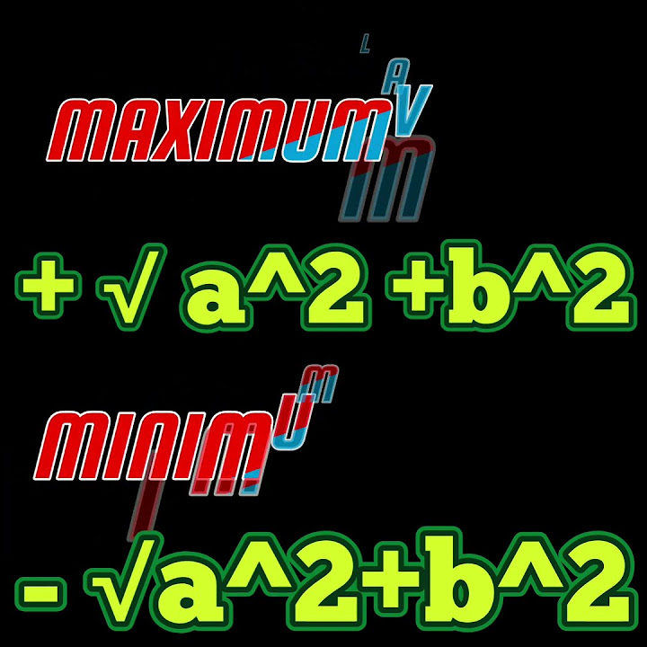 बाहुबली Trigonometry Maximum Andminimum Value Youtube