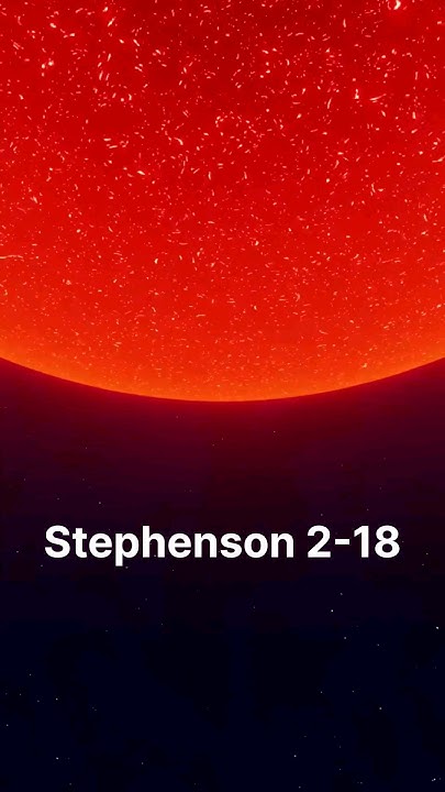 The biggest star of the Universe is"Stephenson 2-18". - YouTube