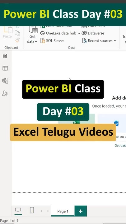 Power BI Class Day #03 In Telugu | Power BI Telugu Tutorial #powerbi ...
