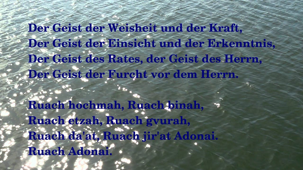 Heiliger Geist / Ruach Adonai - YouTube