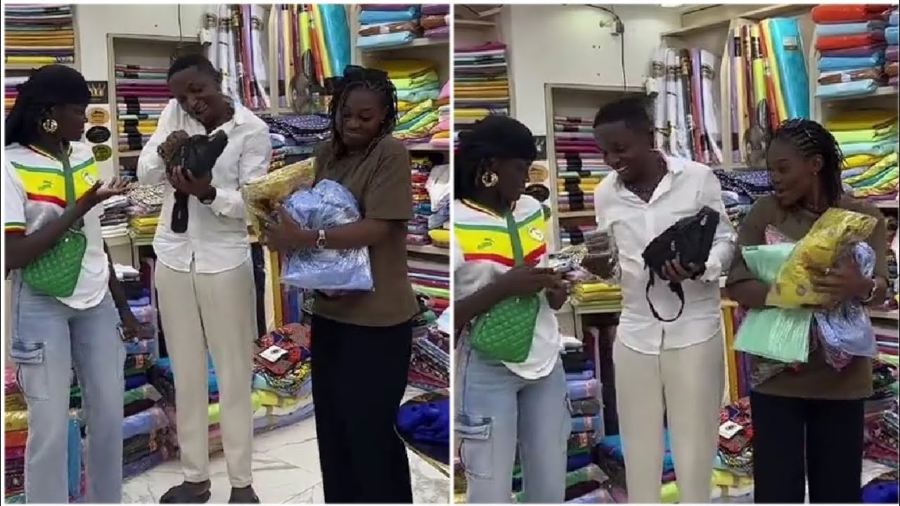Bovann paye des pagnes et Basins à Mahessaa et à Fatou dans un Magasin ...