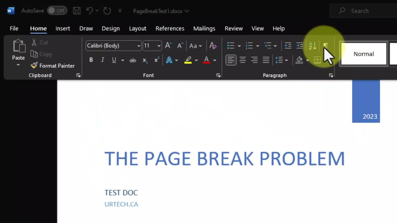 How To Show Page Breaks In Microsoft Word YouTube How To Show Page Breaks In Microsoft Word YouTube