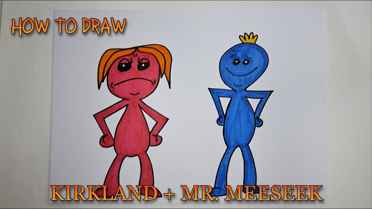 How to Draw a Kirkland and Mr. Meeseek | Meeseeks vs Meeseeks || Rick ...