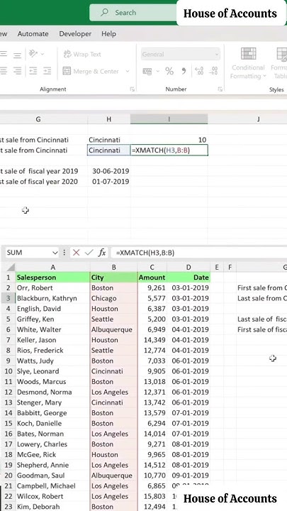 Xmatch Function In Excel - YouTube