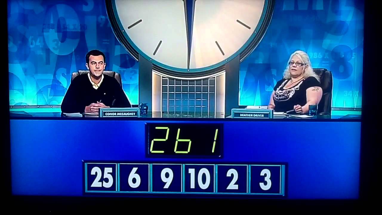 Countdown 27th September 2010 Easy Numbers game mistake with Rachel and ...
