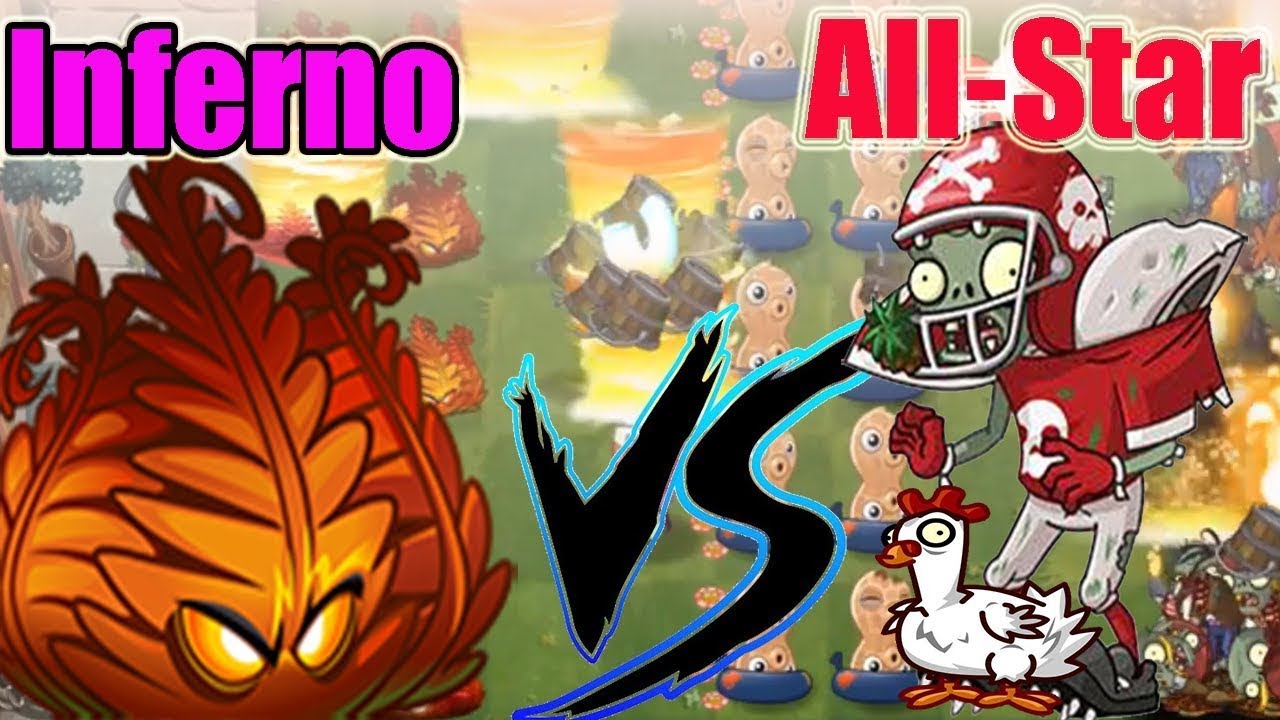 plants vs zombies 2 inferno max level |inferno pvz2 - YouTube
