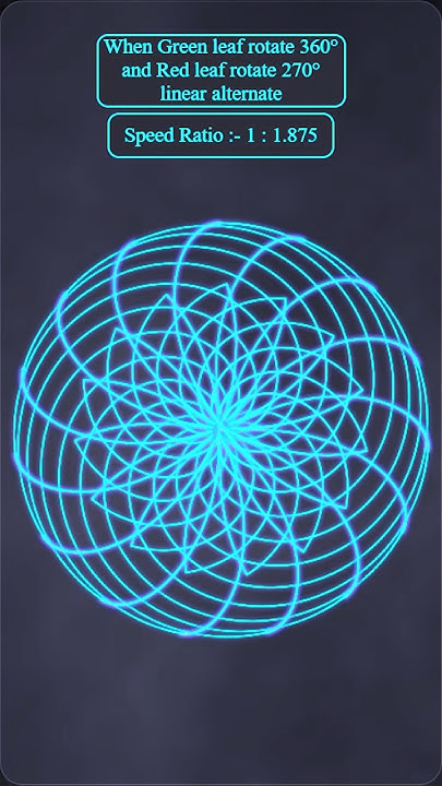 Leaf Spirograph Design 3 | Digital Spirograph Art | #short #spirograph #digital #coding #css ...
