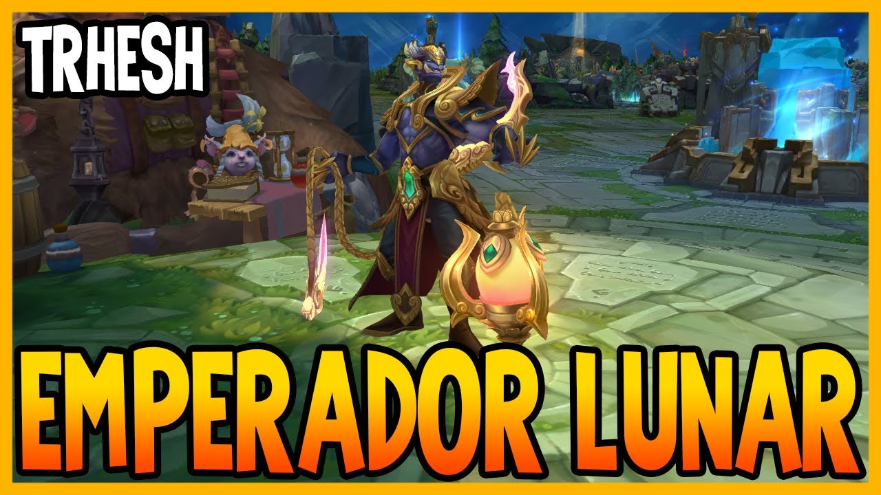 SKIN de THRESH EMPERADOR LUNAR | League of Legends - YouTube