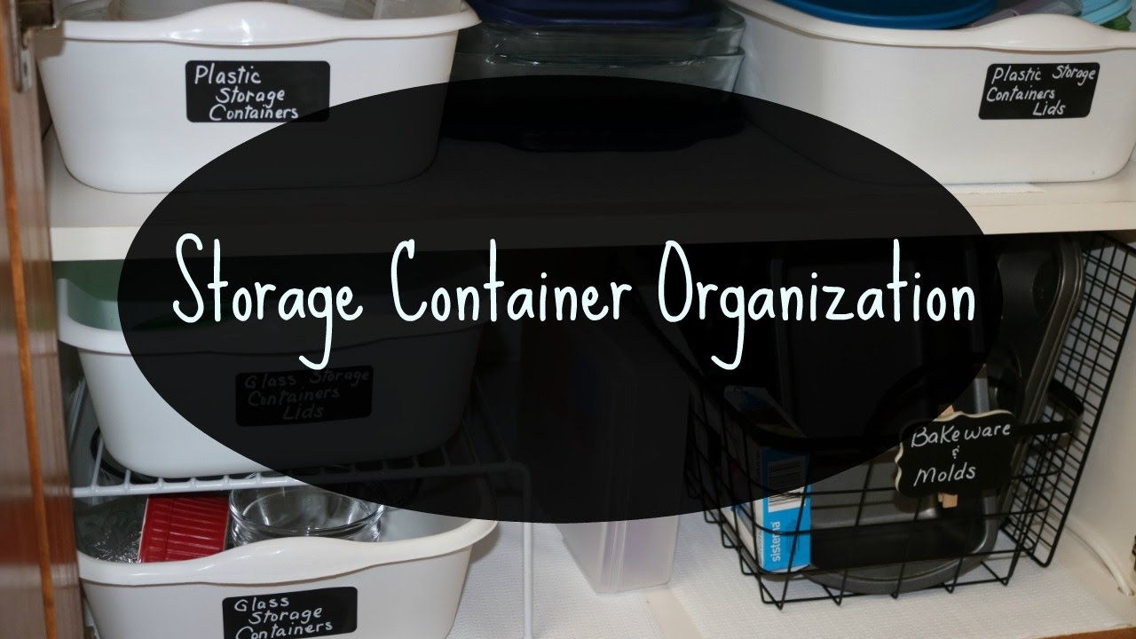 Storage Container Organization Cabinet (How To) - YouTube